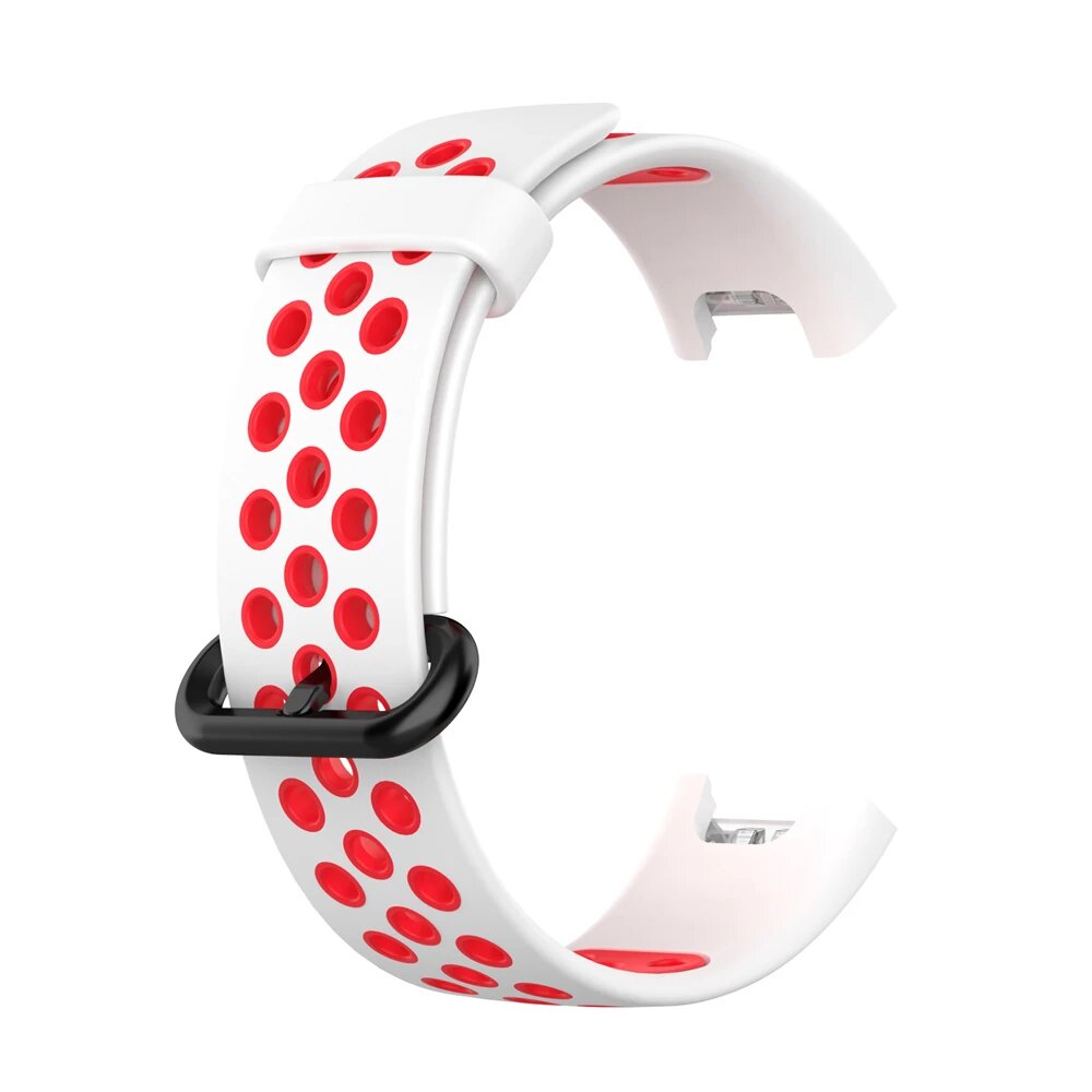 Силиконовый ремешок Xiaomi Mi Watch Lite/Redmi Watch 2 Lite White Red