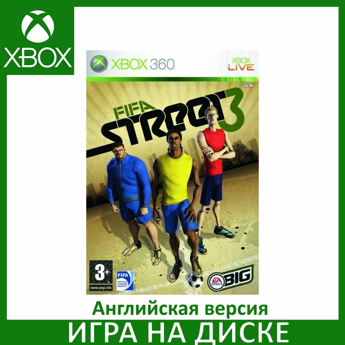 Игра FIFA Street 3 Xbox 360 Диск Английская версия