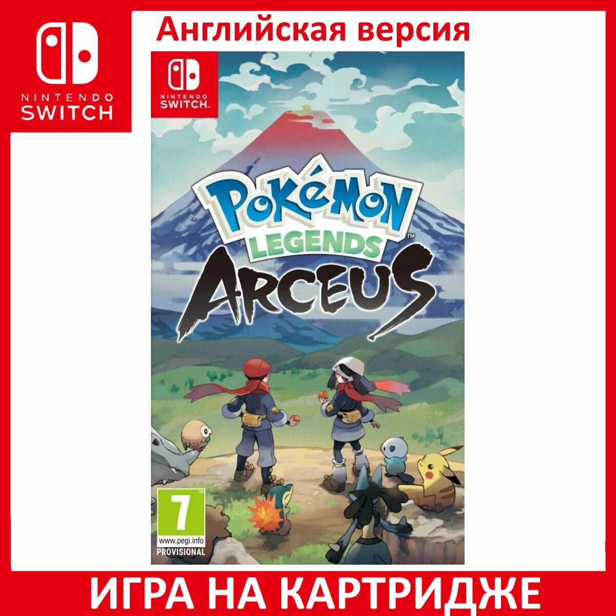 Игра Pokemon Legends Arceus Switch Картридж на Nintendo Switch Английская версия