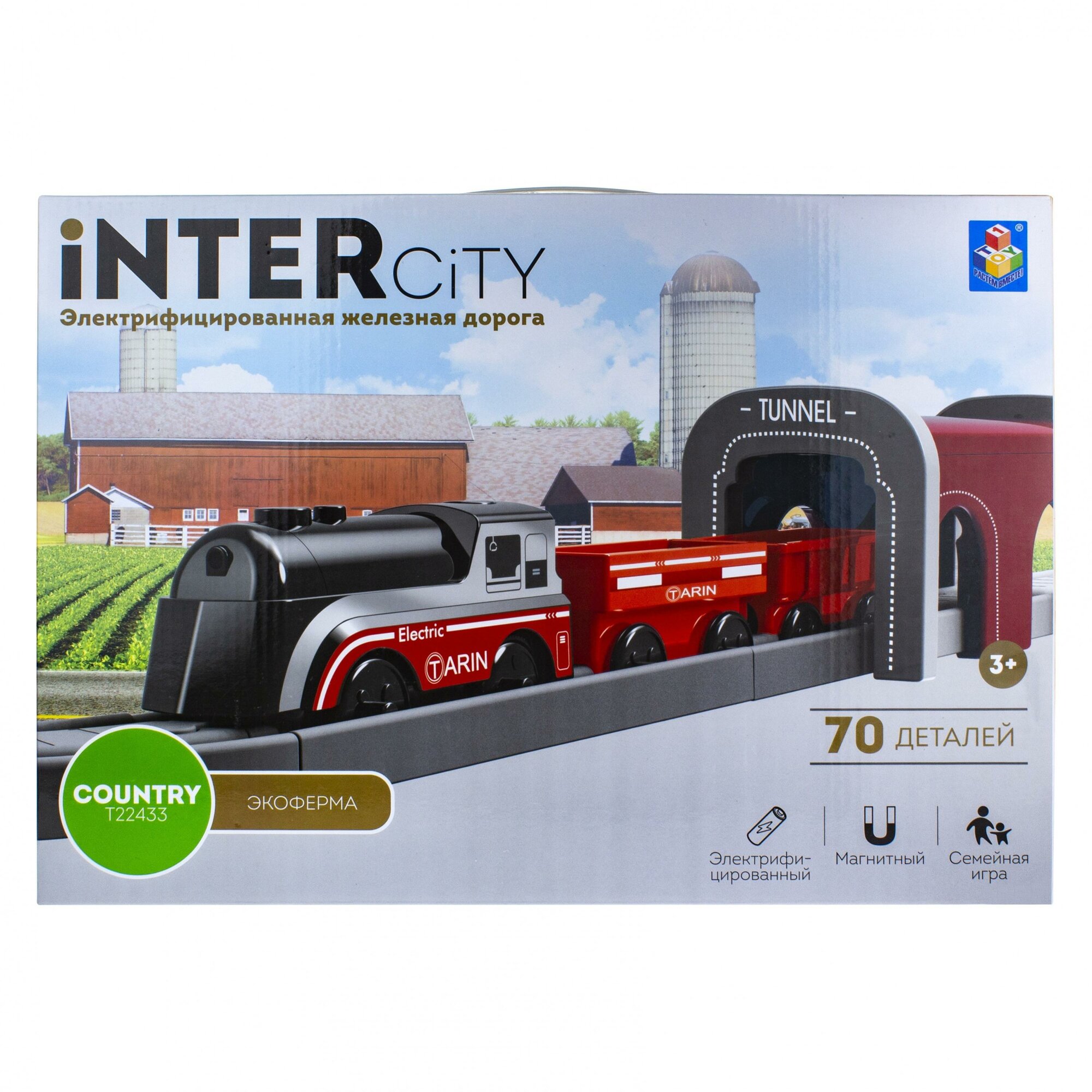 Набор 1Toy InterCity Country Железная дорога. Экоферма Т22433