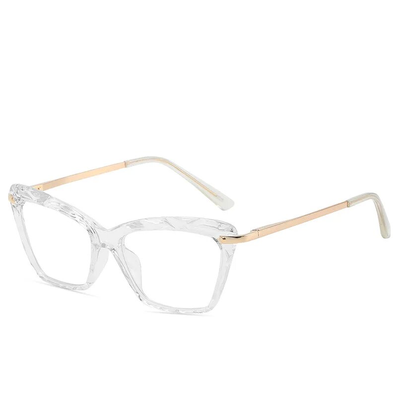 Женские очки White Clear, белые квадратные