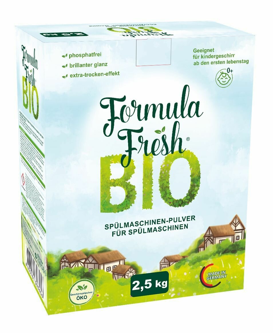 Порошок для посудомоечных машин Bio Formula Fresh бесфосфатный 2.5 кг