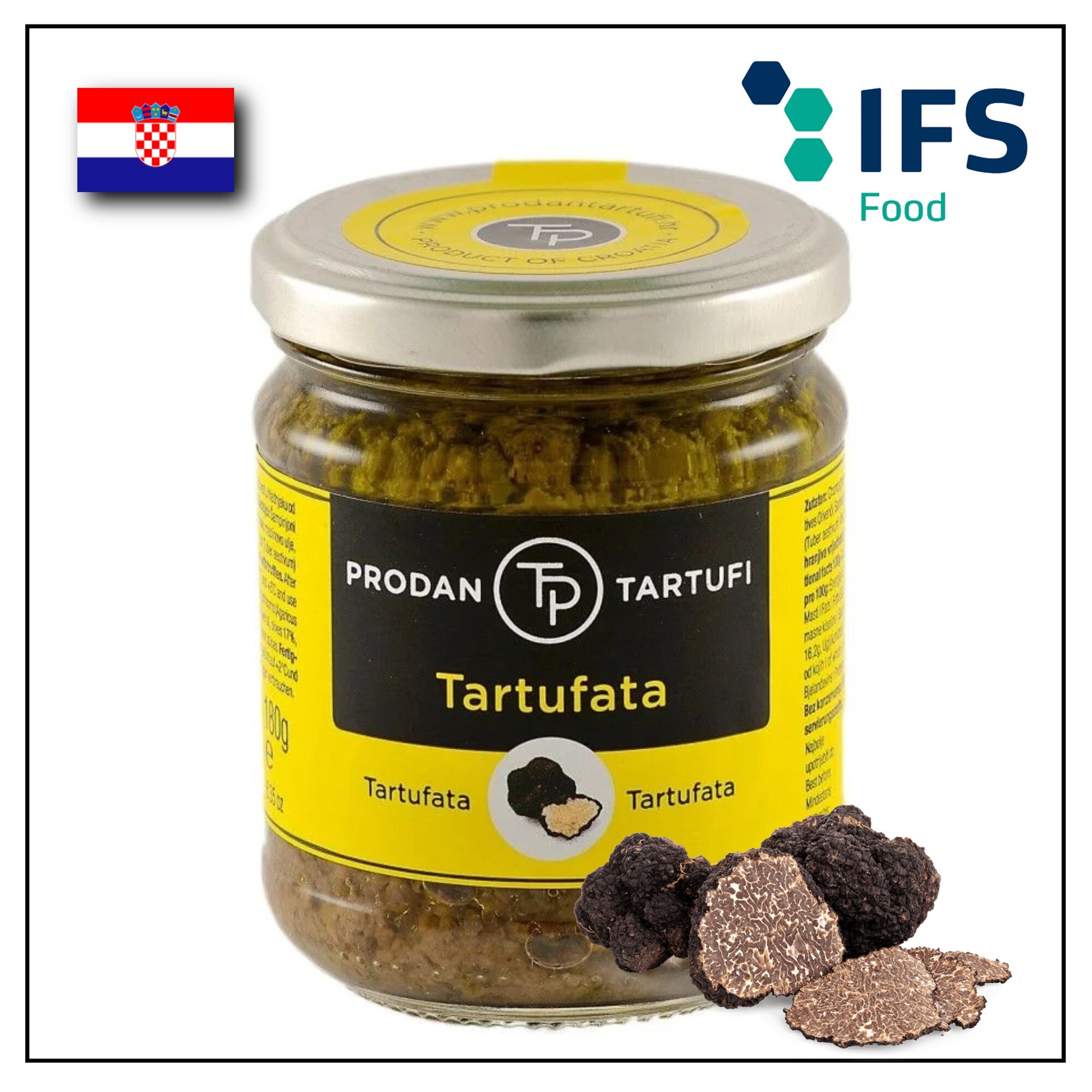 Соус трюфельный TARTUFATA PRODAN, из черного трюфеля 90g, Хорватия