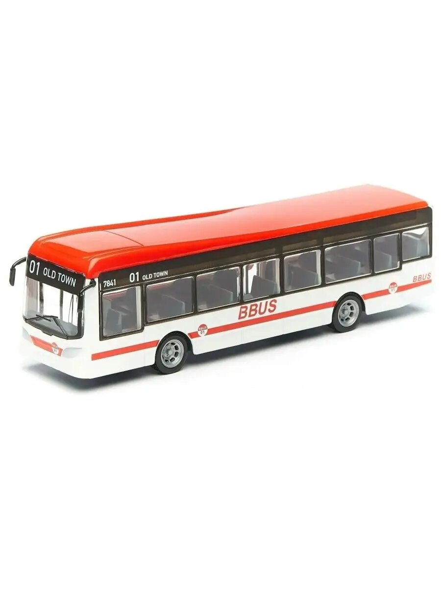Машинка городской автобус длиной 19см