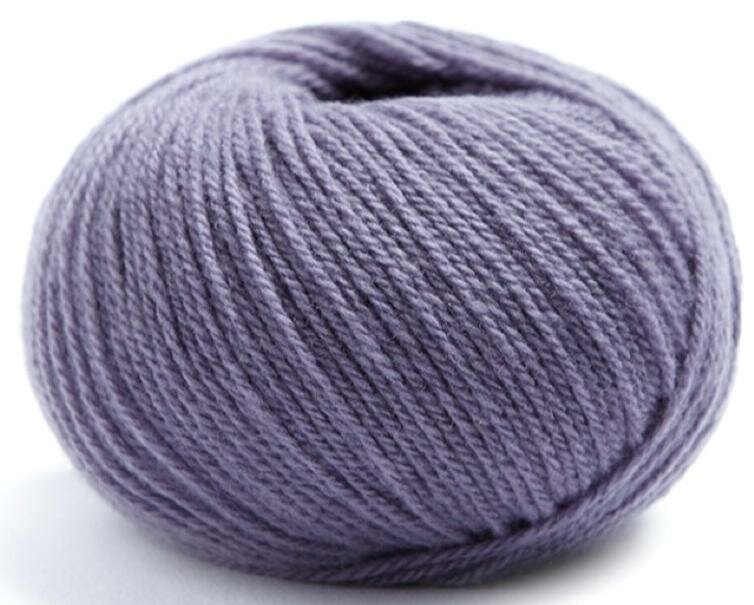 Como /Комо/ пряжа Lamana (100% шерсть мериноса сверхлегкая), 25г/120м (49 M, krokus (крокус), фиолетовый)