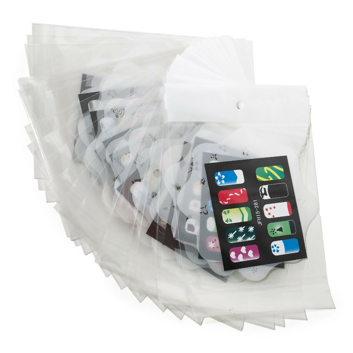 Трафарет Nail Art Трафареты для аэрографии JHF 15, в ассортименте