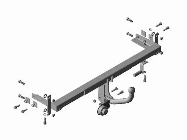 Фаркоп Hyundai Elantra 2007-2011 (производство Корея), условно-съемный,(без электрики) Трейлер.7221