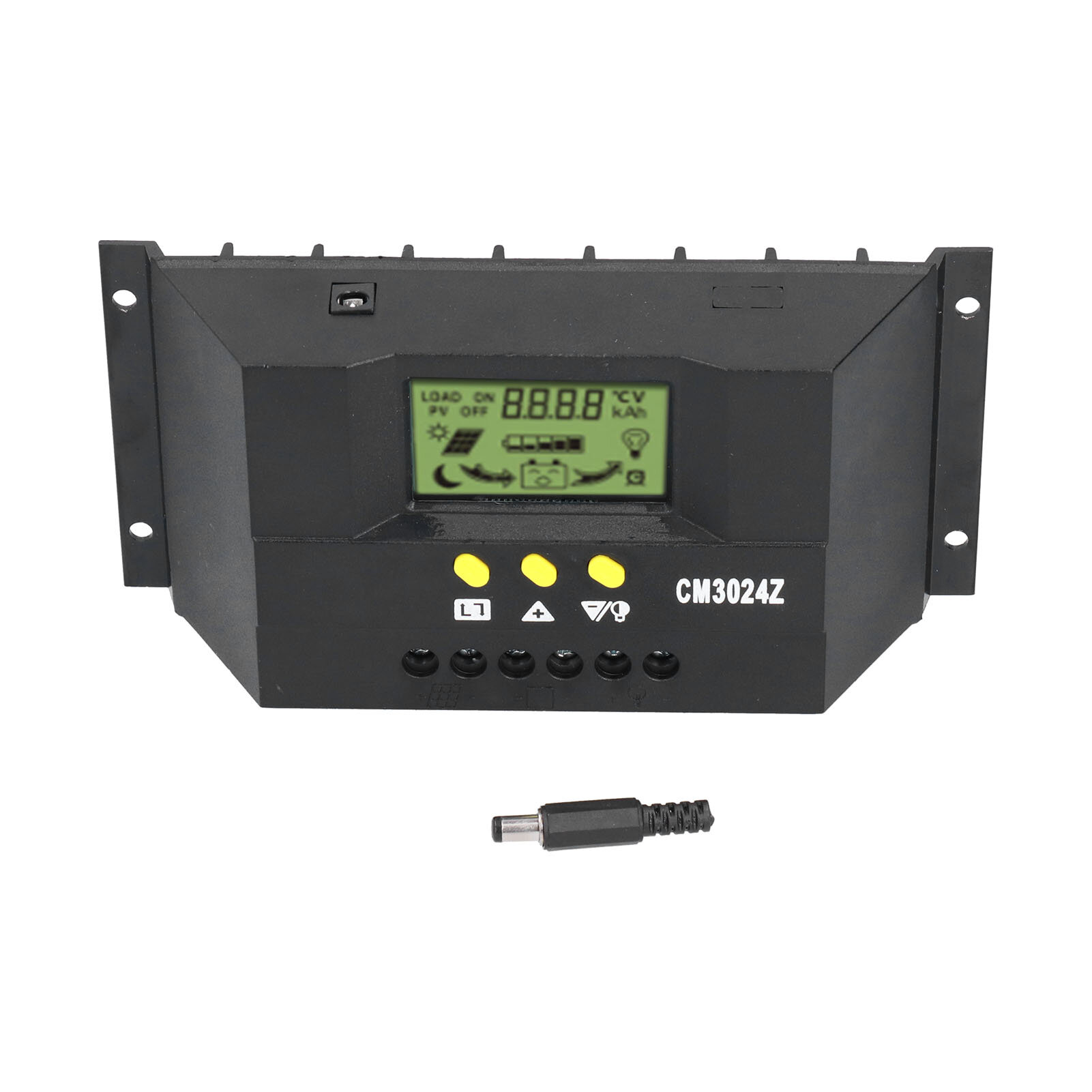 CM3024Z PWM Solar Charge Controller LCD Display Panel Intelligent Regulator 12V 24V30A