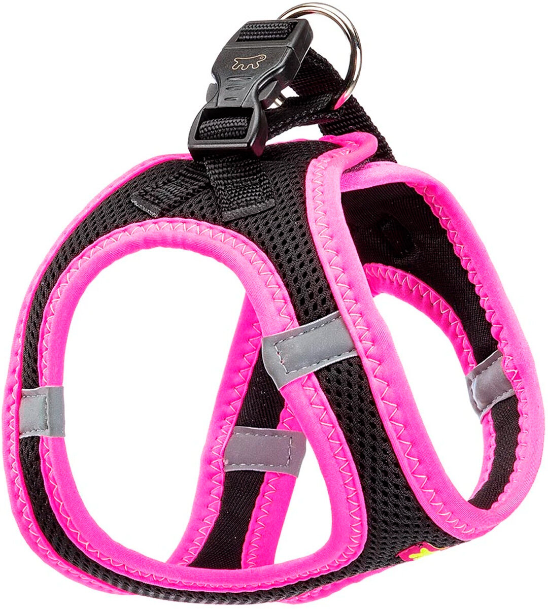 Шлейка для собак маленьких пород Ferplast Kaori P S черно-розовая (1 шт)