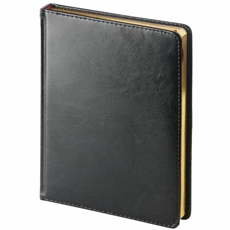 Ежедневник недатированный Attache А6 110х155 мм, Sidney Nebraska черный, 272 страницы (3-496/02)