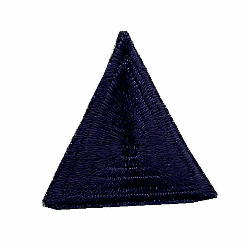 Термоаппликация HKM "Треугольник", цвет темно-синий и темно-серый