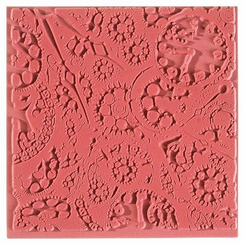 Текстурный коврик EFCO "Узор с часами", для полимерной глины, 9х9 см