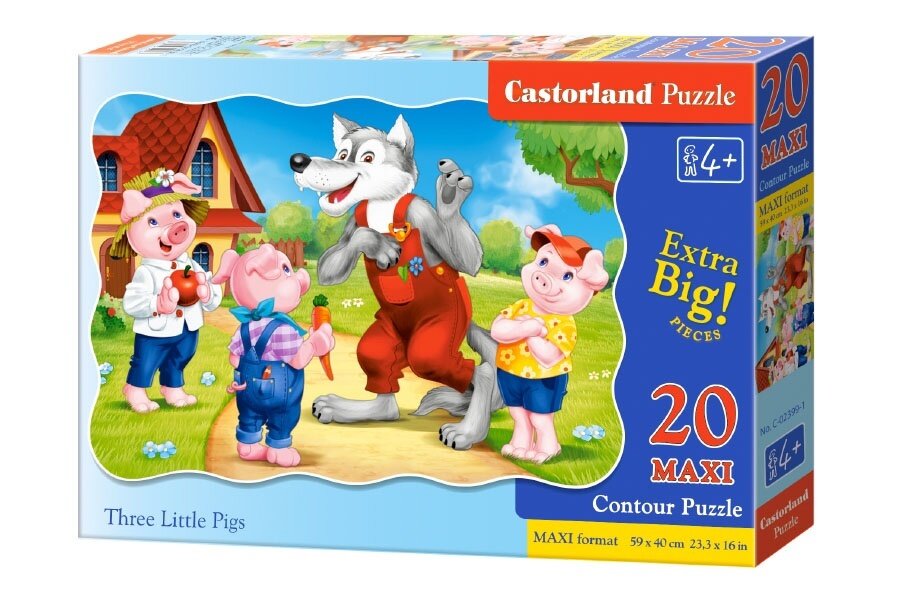 Пазлы Castorland Три поросенка, 20 maxi элементов (C-02399)