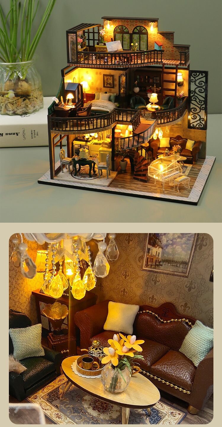 Румбокс. Интерьерный конструктор DIY MINI House "Роскошные виллы"