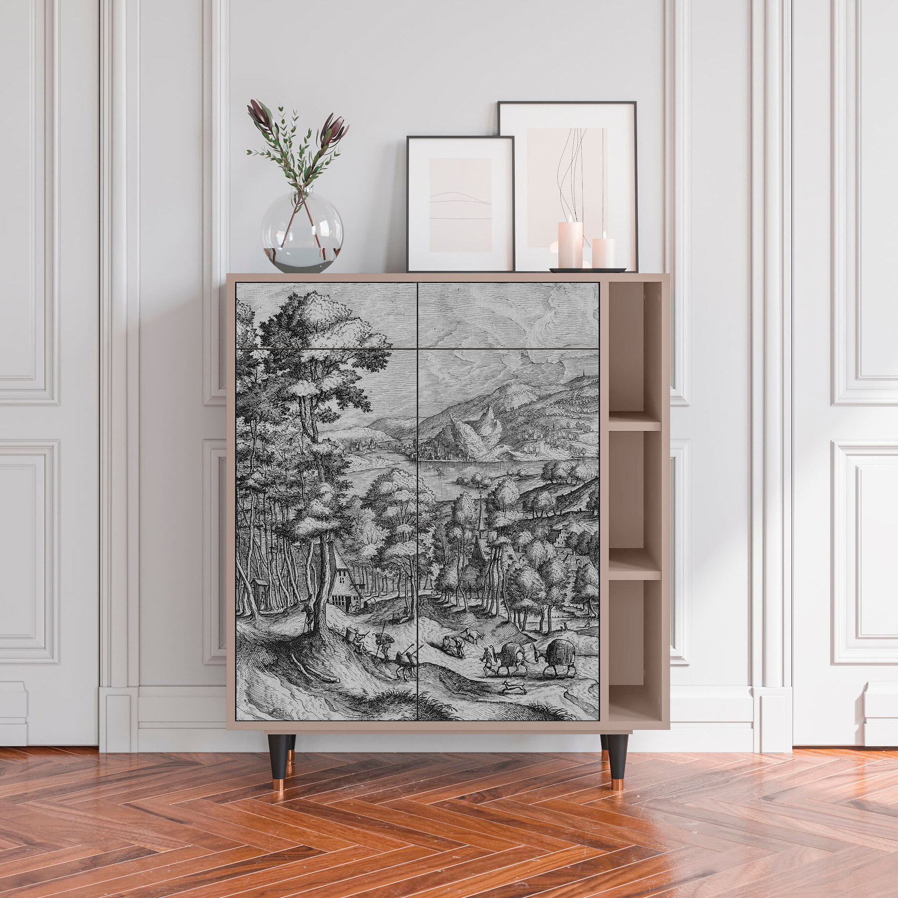 Комод - STORYZ - BS6 Rusticorum by Pieter Breugel, Размер - 94 x 110 x 41 см, Цвет корпуса - , Бежевый