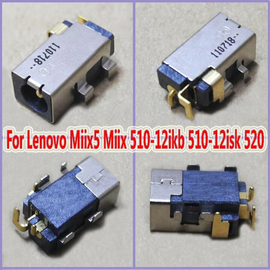 Разъем питания Lenovo Miix 5 510-12ikb/isk, 2шт, черный