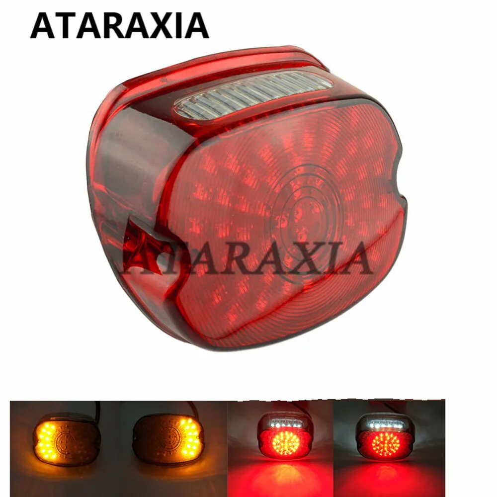 Задний LED фонарь мотоцикла, красный, style4