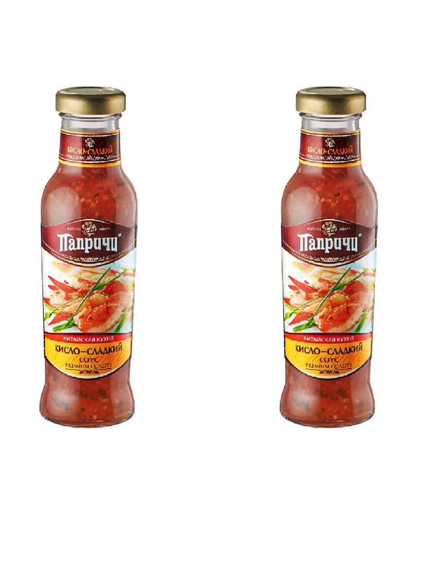 Соус Paprichi Paprichiстоловый Кисло-сладкий китайская кухня, 320 гр, 2 шт