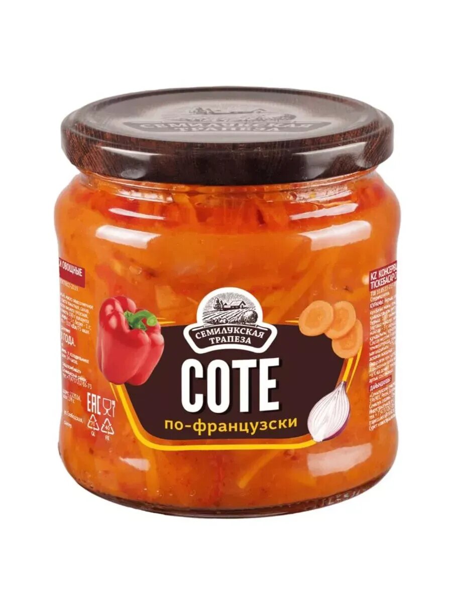Закуска Семилукская Трапеза овощная "Соте по -французски" 460 г