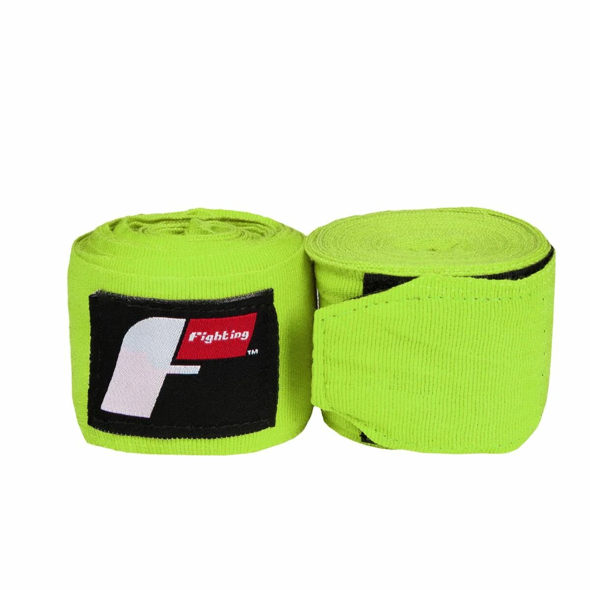 Fighting Semi-Elastic 180" Hand Wraps, Полуэластичные боксерские бинты для рук с застежкой-липучкой, цвет зеленый