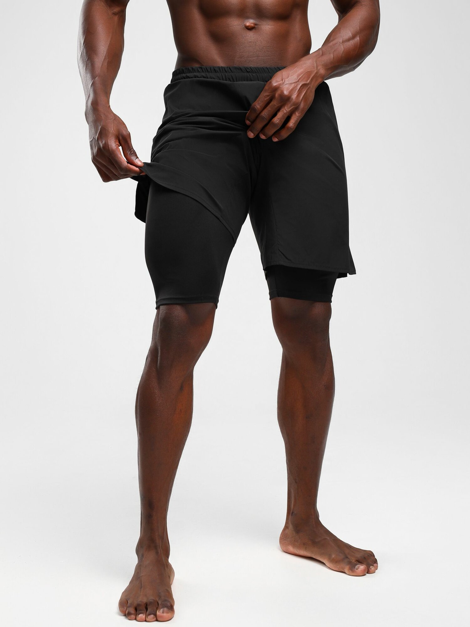 Шорты спортивные SOLID BLACK