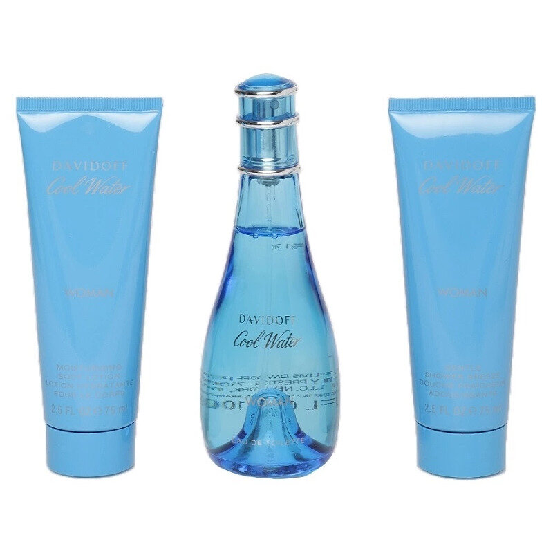 Davidoff Cool Water набор туалетная вода + гель + лосьон 100 + 75 + 75 мл / Давыдов Кул Ватер женский