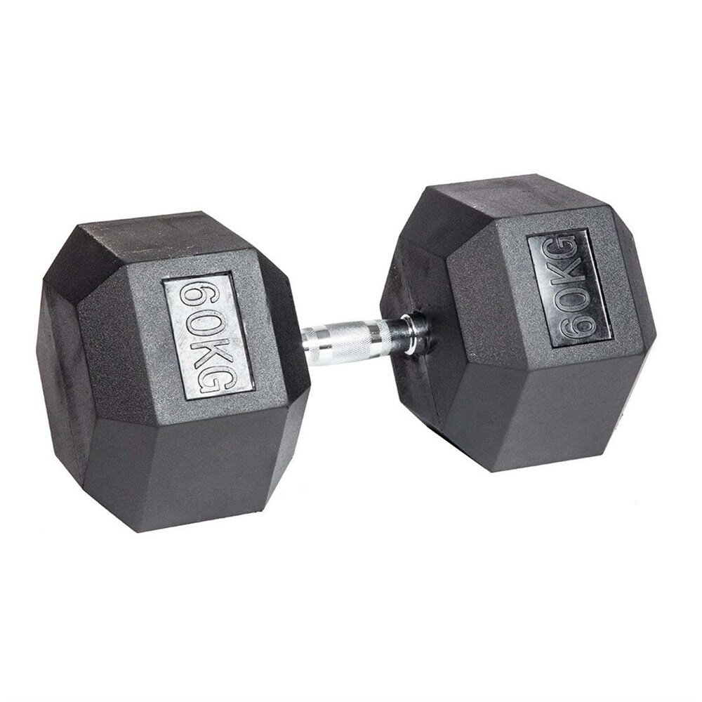 PROFI-FIT Гантель гексагональная обрезиненная PROFI-FIT 60 кг