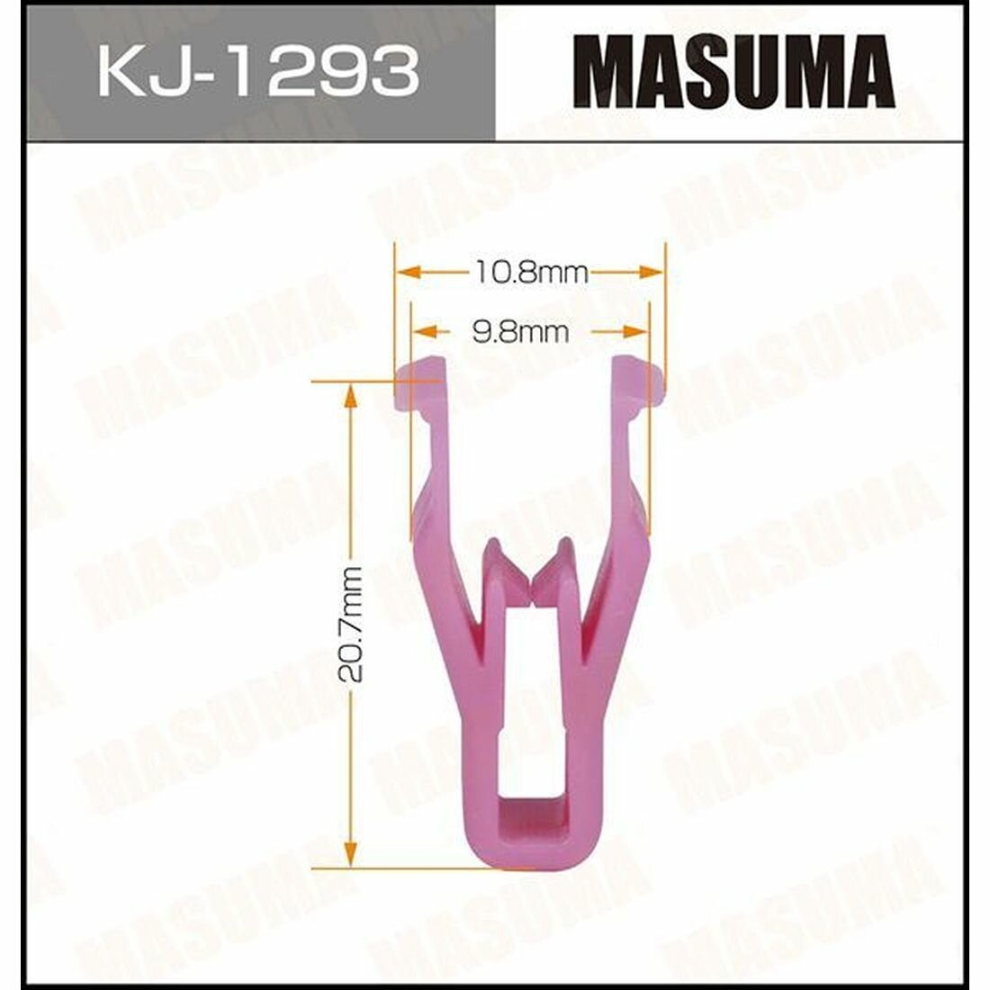 Клипса автомобильная (автокрепеж) для японских автомобилей Masuma KJ-1293 50шт.