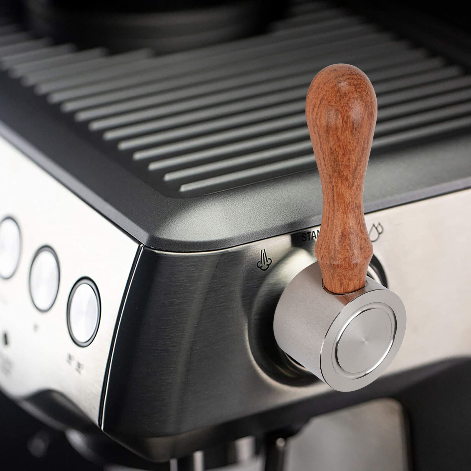 Рычаг подачи пара для кофемашины, сменный рычаг подачи пара из нержавеющей стали с деревянной ручкой для кофемашин 840, 870, 878, 875, 880