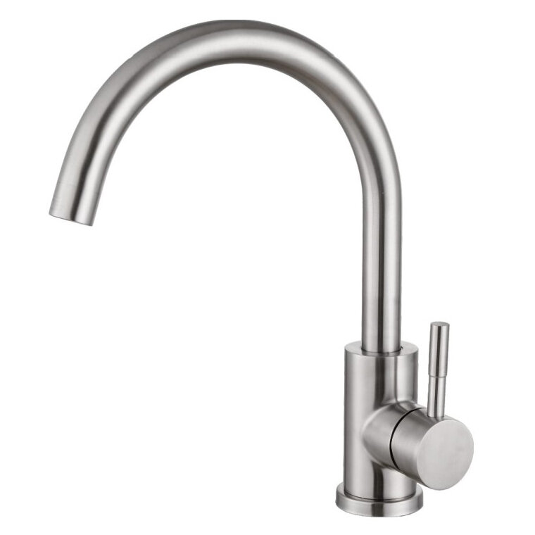 Смеситель для кухни Haiba HB72304-3 сталь