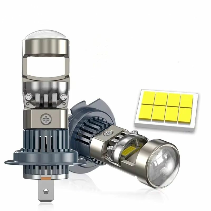 Светодиодные лампы H7 Лампа ближнего света H7 Вставной тип фара автомобильная с линзой 24W 6000K,2шт.