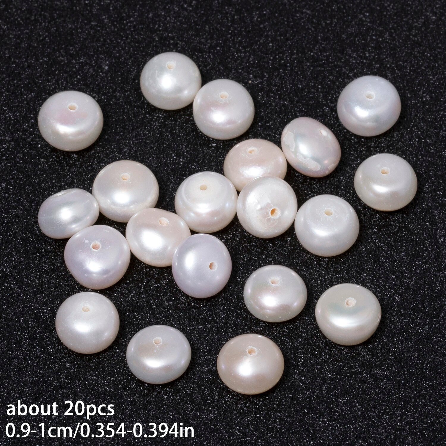 9-10 мм натуральный пресноводный жемчуг плоской формы бусины белые гладкие бусины-разделители для изготовления ювелирных изделий DIY ожерелье серьги аксессуары