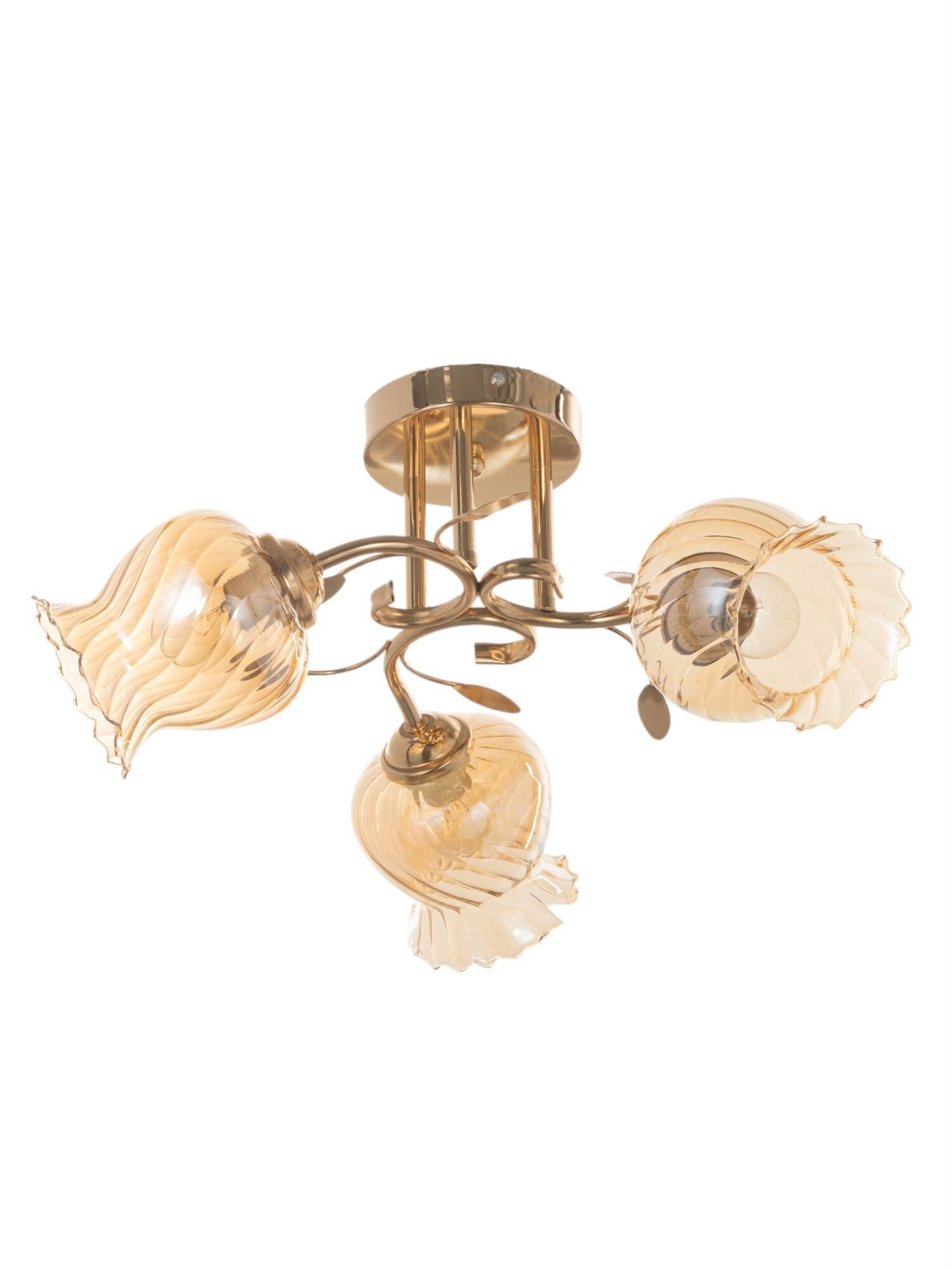 Люстра BayerLux "Лиза", 3 лампы, E27, мощность 40 Вт, IP20, цвет золото