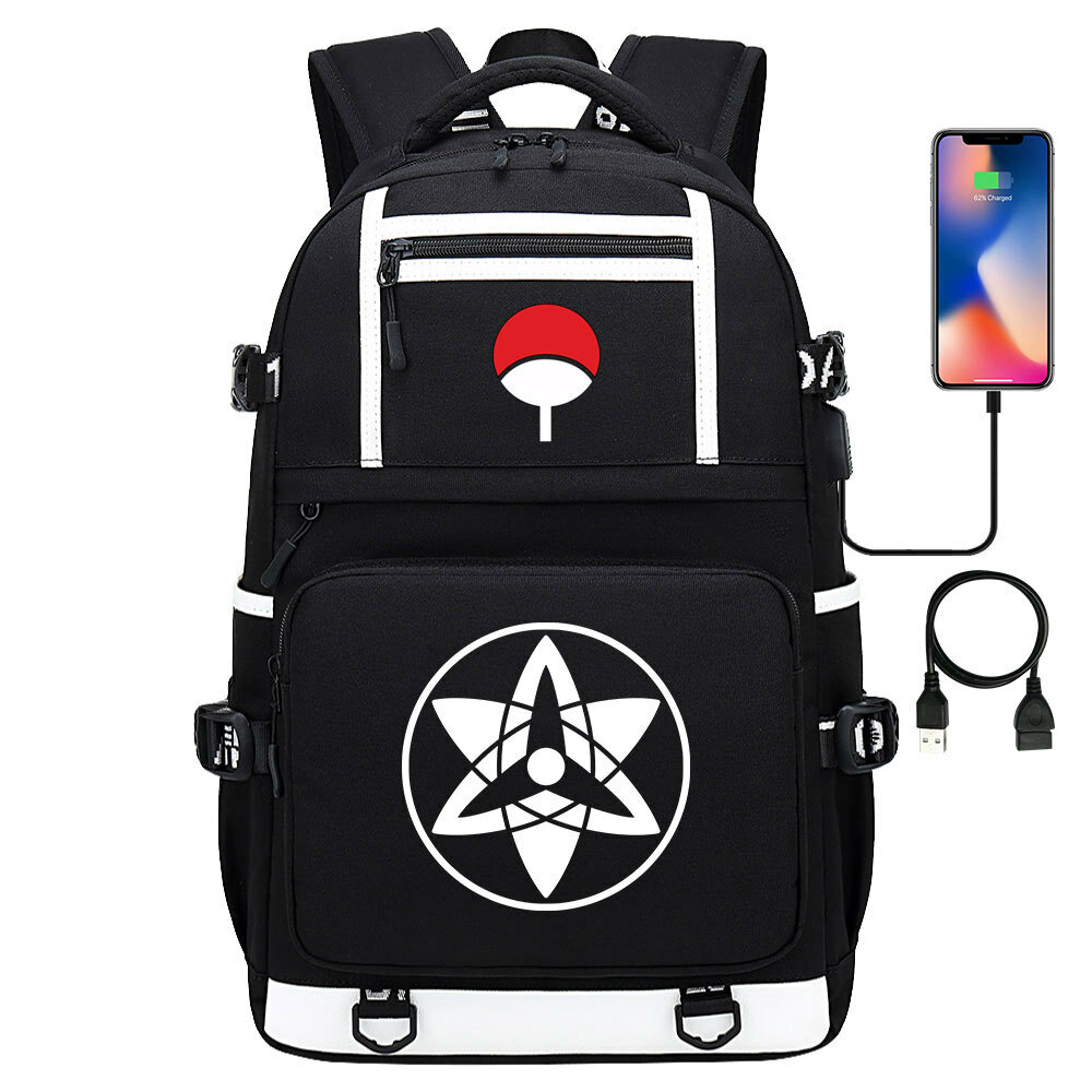 Рюкзак XAXBXC "Naruto", водоотталкивающий, USB-порт, 48 см x 30 см x 15 см