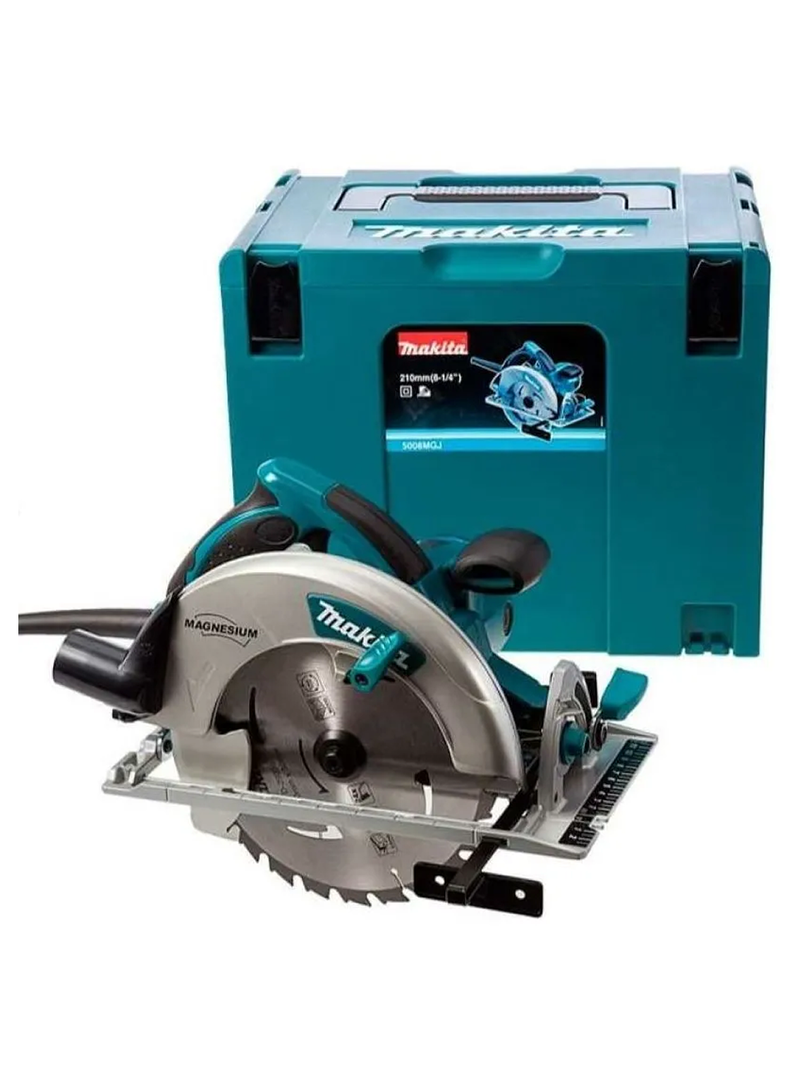 Дисковая пила Makita "5008" MGJX2, мощность 1800 Вт, глубина пропила 75мм, диск 210мм, кейс