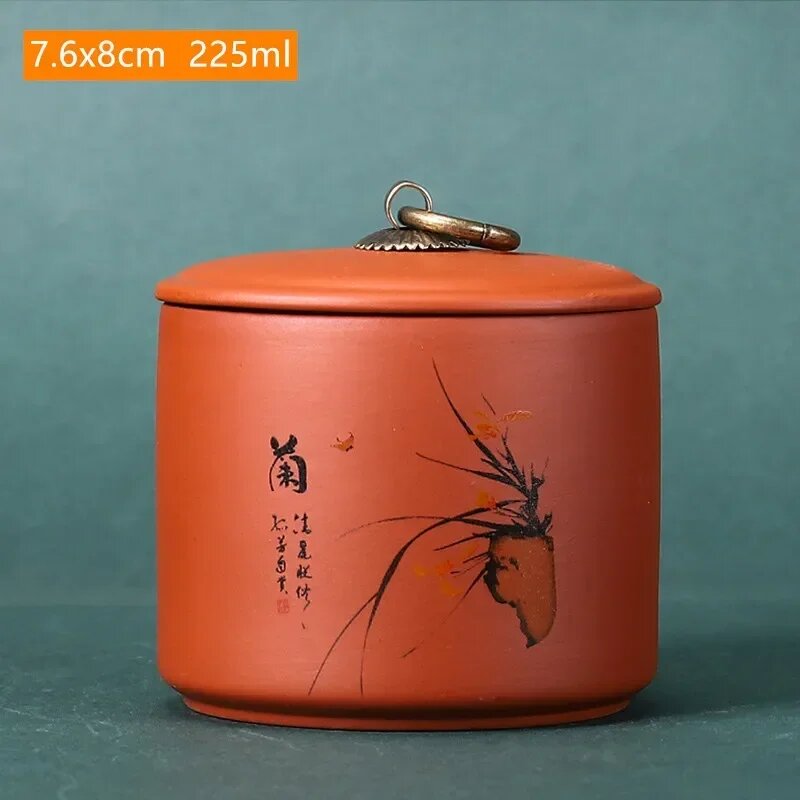 Антикварные пурпурные глиняные чайные кадки для орехов кофе влагостойкие банки герметичный контейнер для специй банки для домашнего хранения кухонные аксессуары A1