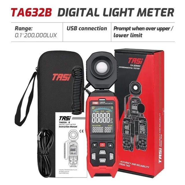 Цифровой люксметр TASI TA632A/B TA632B (USB)