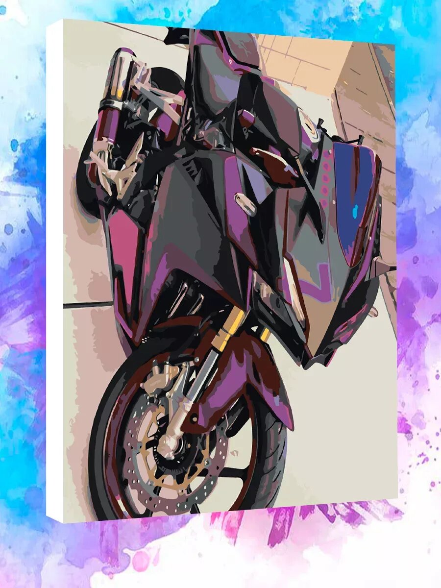 Картина по номерам Мотоцикл