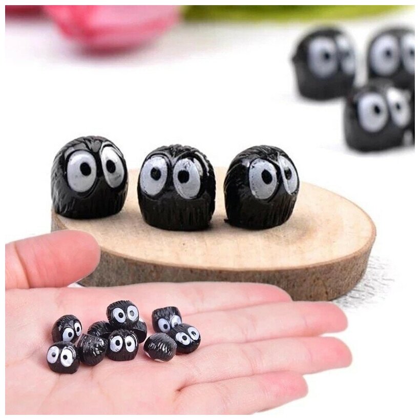 Фигурки Сусуватари Черные чернушки Тоторо и Унесенные призраками 10 шт