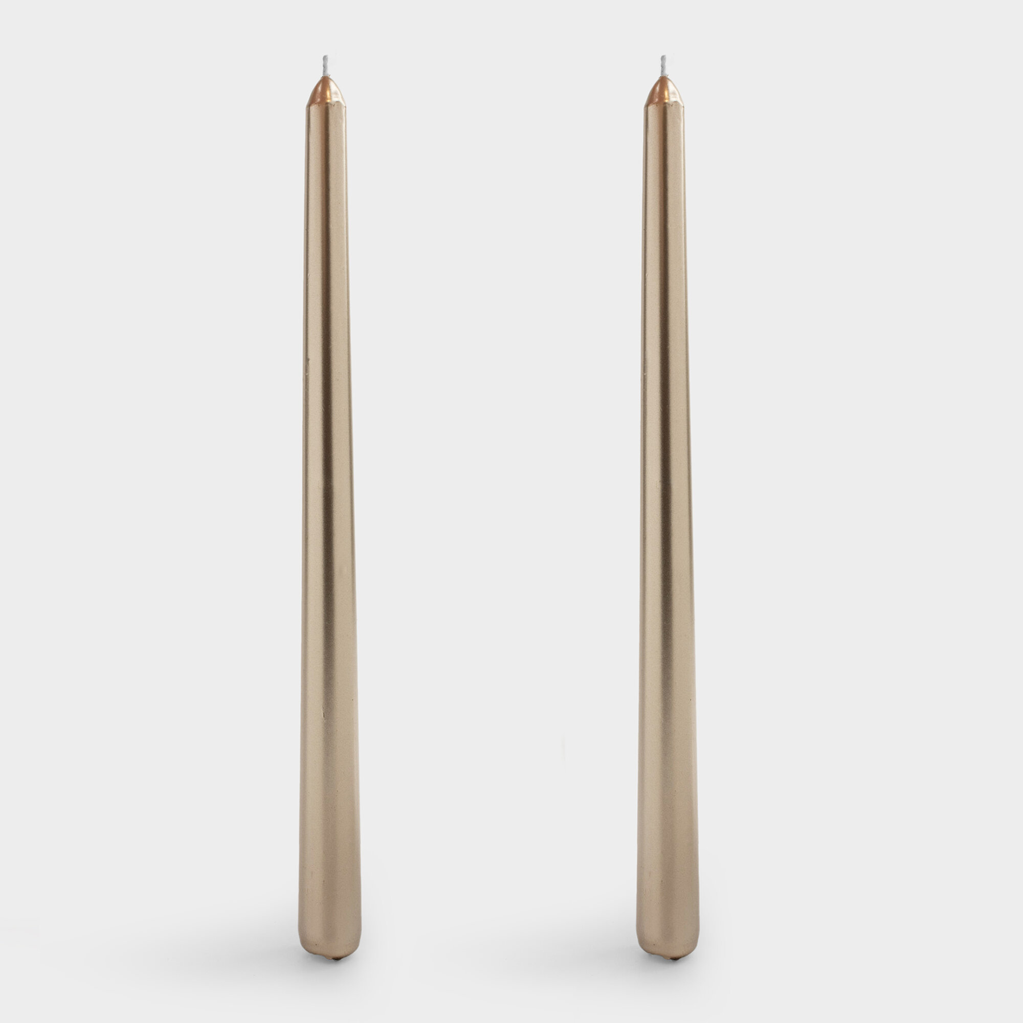 Свеча, 30 см, 2 шт, тонкая, золотистая, Vivid candle, Kuchenland