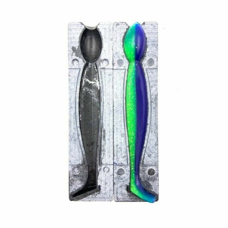 Форма для литья рыболовных силиконовых приманок Flinty 5", 125mm, 1 место, камень