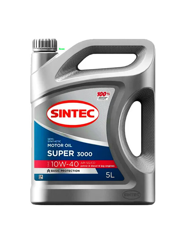 Моторное масло SINTEC Super 3000, полусинтетика, 10W-40, 5 л