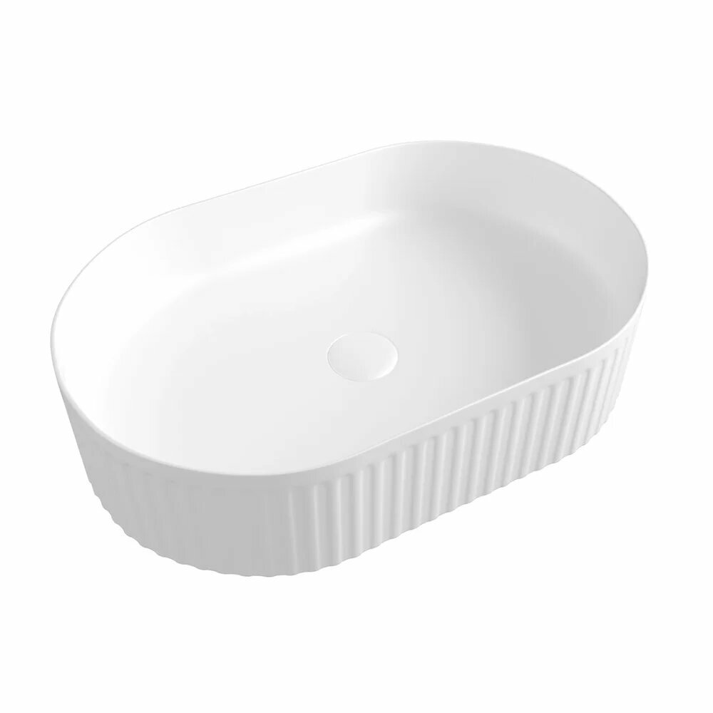 Накладная раковина Teymi Martta 50 фарфоровая, без отверстия под смеситель, раковина для ванной, 50 см, овальная, белая