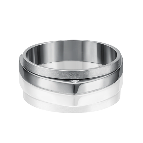 Кольцо, белое золото, 585 проба, бриллиант