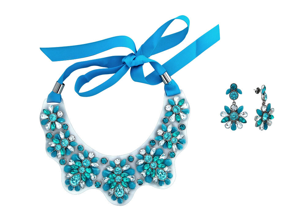 Комплект бижутерии, кристаллы Swarovski