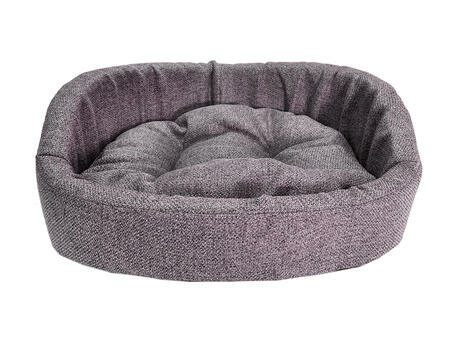 HOMEPET Микровелюр Leather #4 64 см х 50 см х 18 см диванчик темно-серый для домашних животных