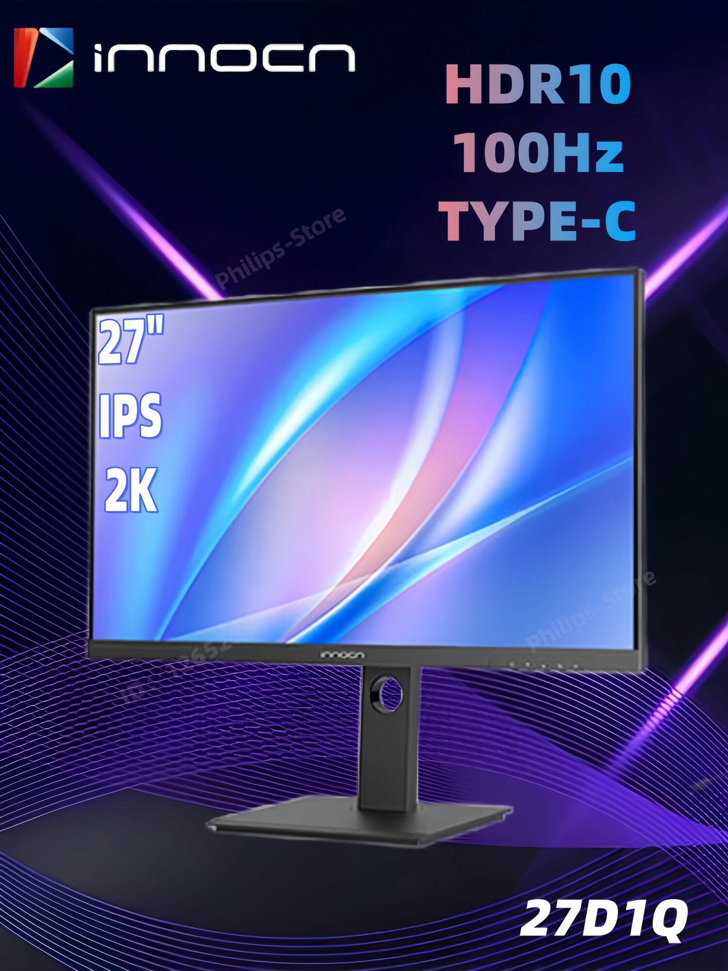 Innocn 27D1Q Мониторы, 100Hz/2560*1440/2K/HDR10