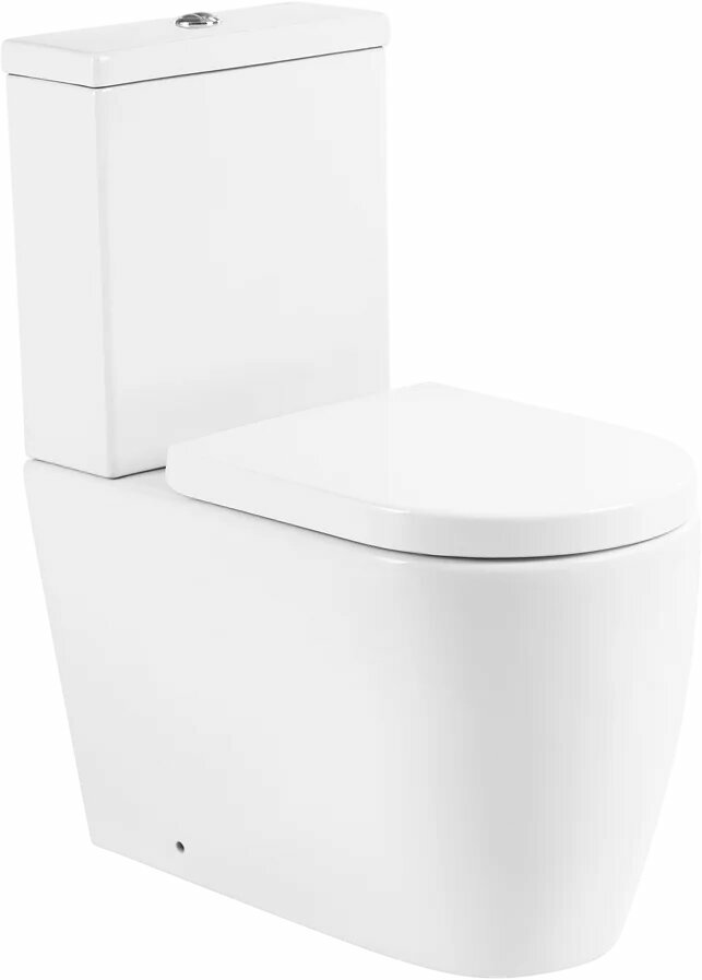 Унитаз-компакт напольный BelBagno Marino BB105CPR BB105SC с микролифтом, безободковый, антивсплеск, фарфоровый, белый, глянцевый, овальный, с нижним подводом, сиденье для унитаза в комплекте