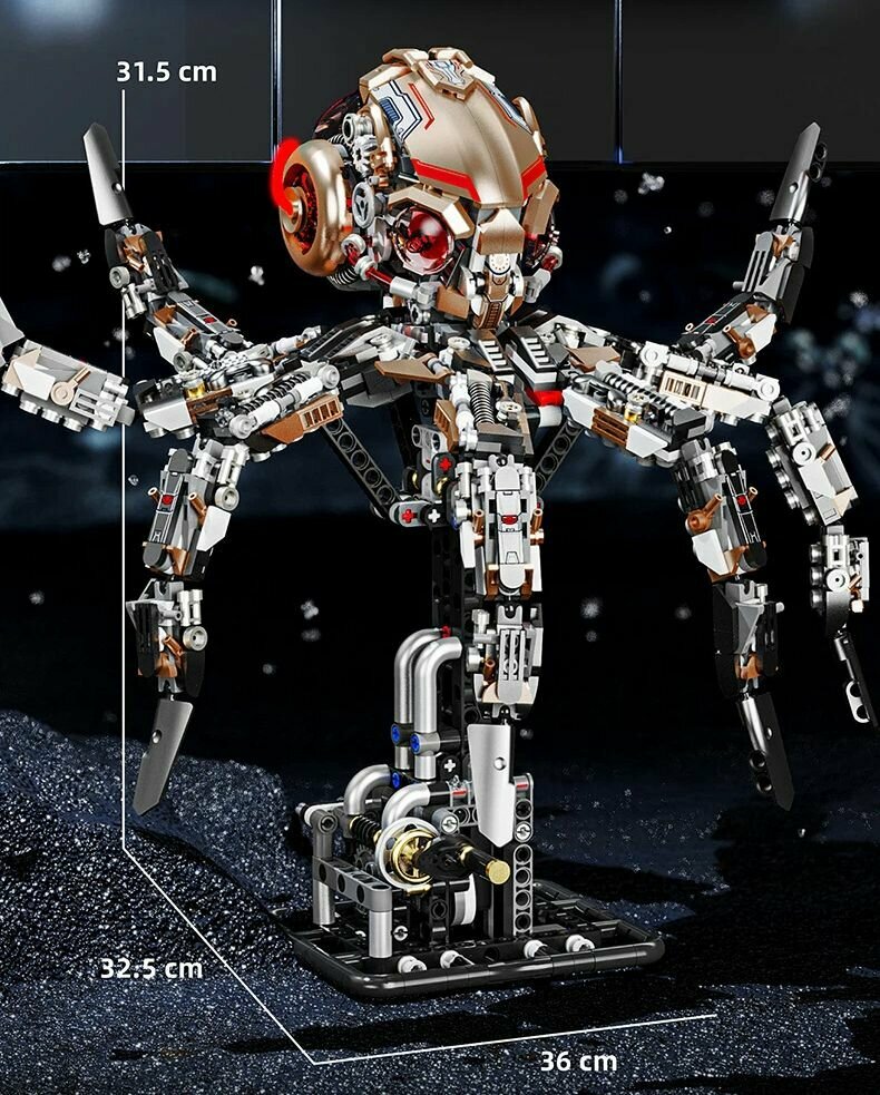Конструктор 3D осьминог Электрическая модель — фото 1