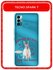 Чехол на Tecno Spark 7 / Техно Спарк 7 с принтом "Heal the rabbit", прозрачный